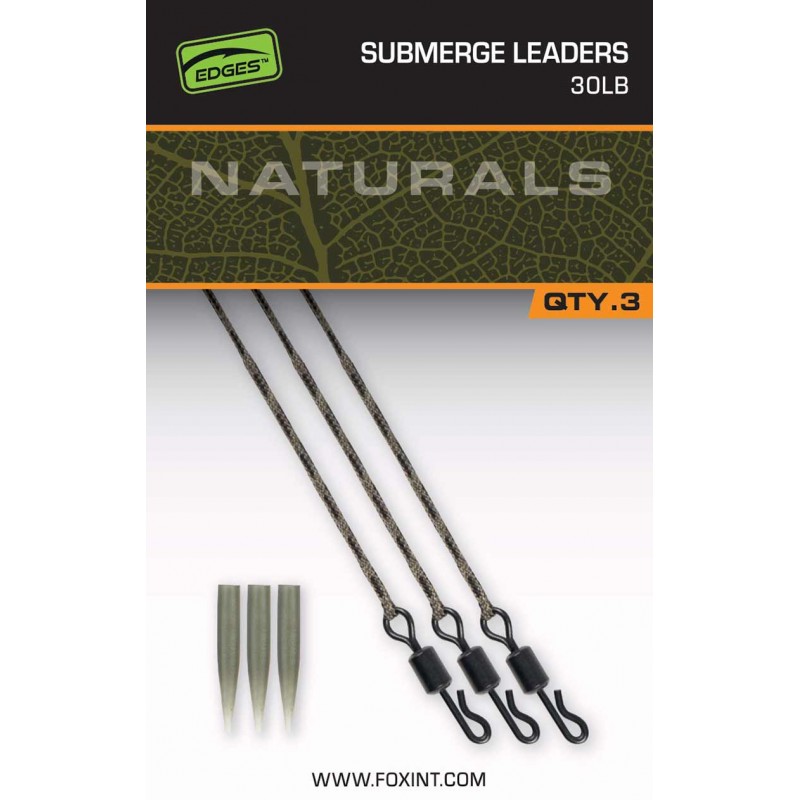LeadCore Monté FOX Submerge Leaders Naturals 40lb